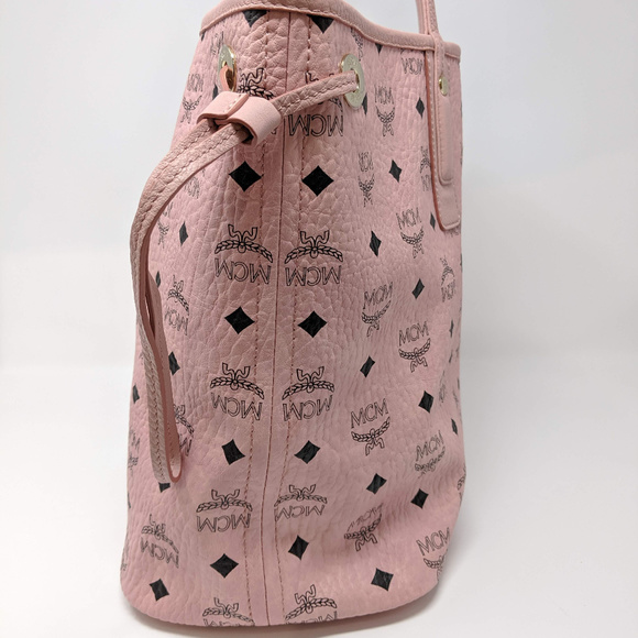 MCM | Bags | Mcm Reversible Liz Shopper Soft Pink Tote Bag | Poshmark